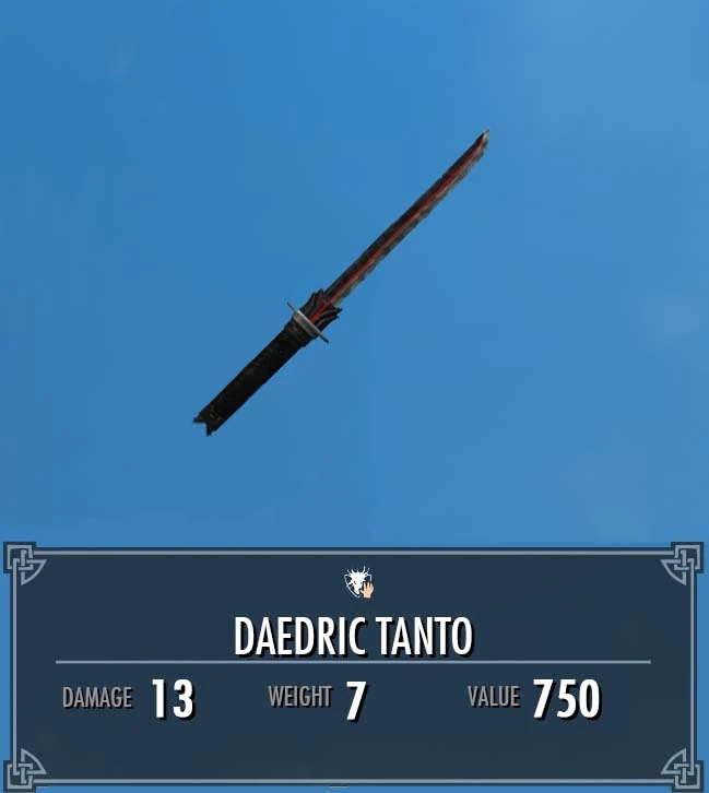Daedric Tanto | Legacy of the Dragonborn | Fandom