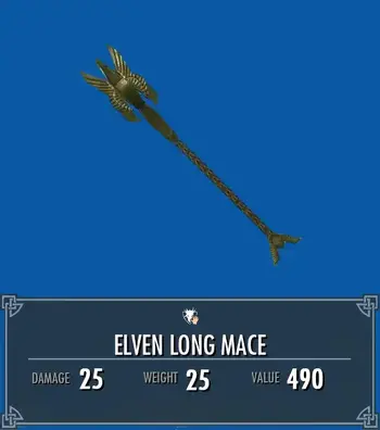 Elven Long Mace | Legacy of the Dragonborn | Fandom