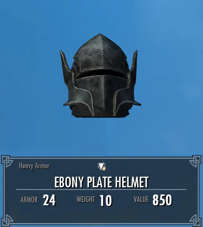 Ebony Plate Helmet Legacy Of The Dragonborn Fandom