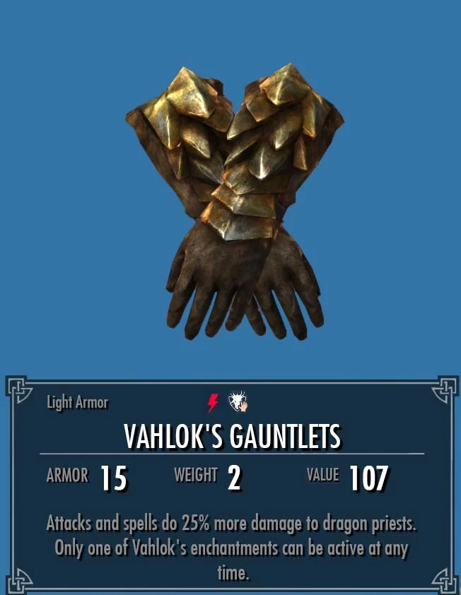 Vahlok's Gauntlets | Legacy of the Dragonborn | Fandom