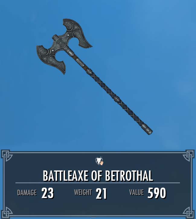 Battleaxe Of Betrothal Legacy Of The Dragonborn Fandom