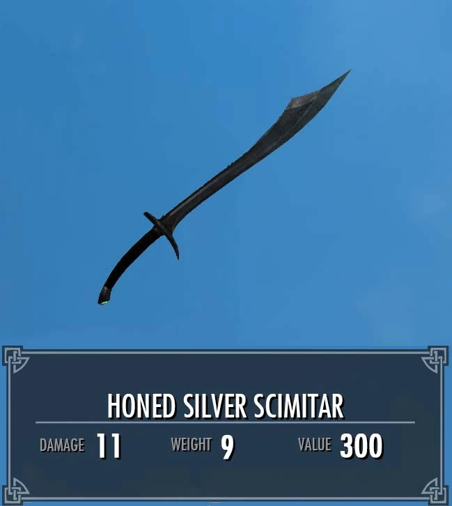 Honed Silver Scimitar | Legacy of the Dragonborn | Fandom