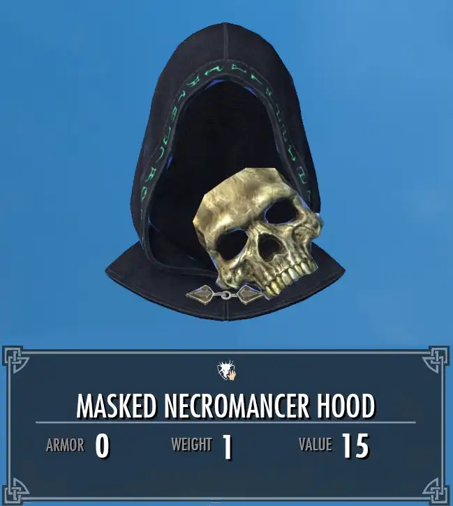 Masked Necromancer Hood | Legacy of the Dragonborn | Fandom