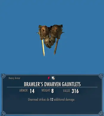Brawler's Dwarven Gauntlets | Legacy of the Dragonborn | Fandom