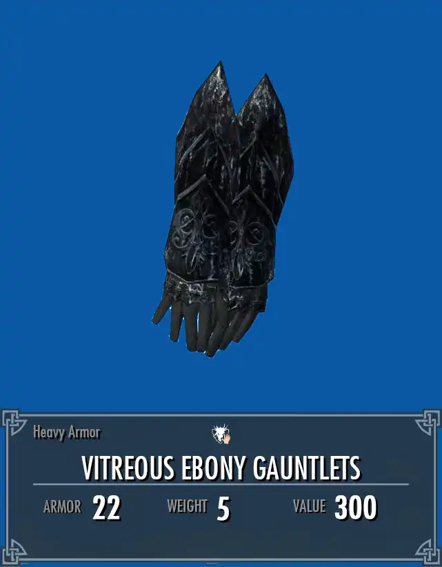 Vitreous Ebony Gauntlets | Legacy of the Dragonborn | Fandom
