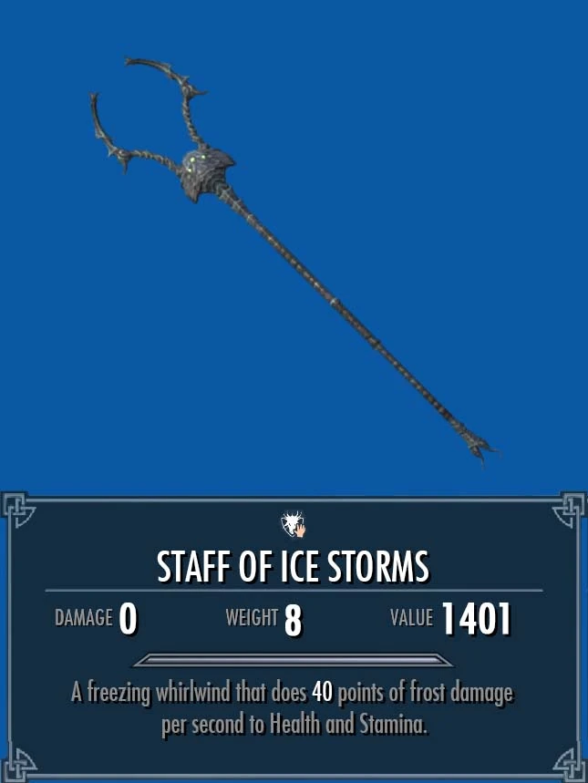 Staff of Ice Storms | Legacy of the Dragonborn | Fandom