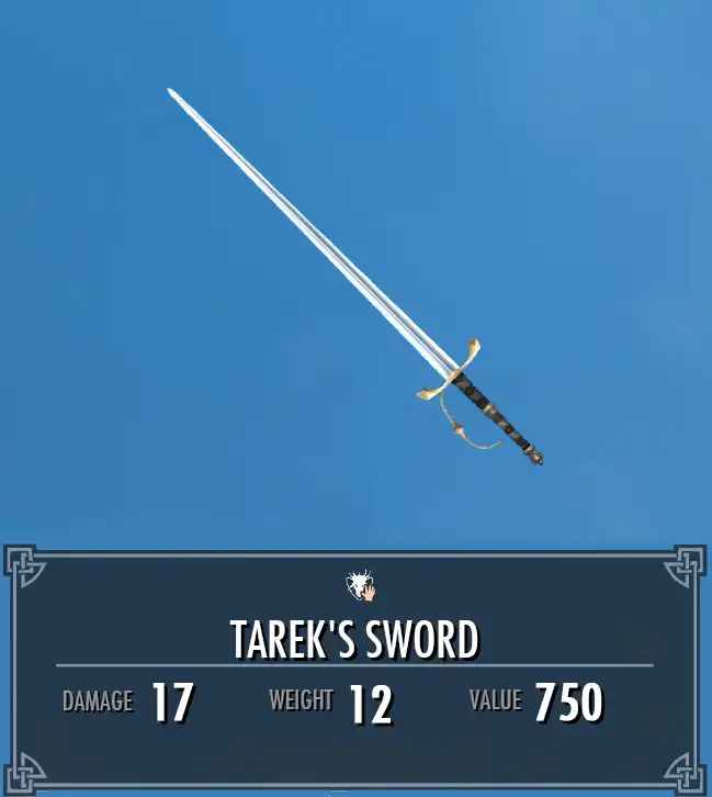 Tarek's Sword | Legacy of the Dragonborn | Fandom