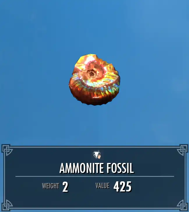 Ammonite Fossil Legacy Of The Dragonborn Fandom