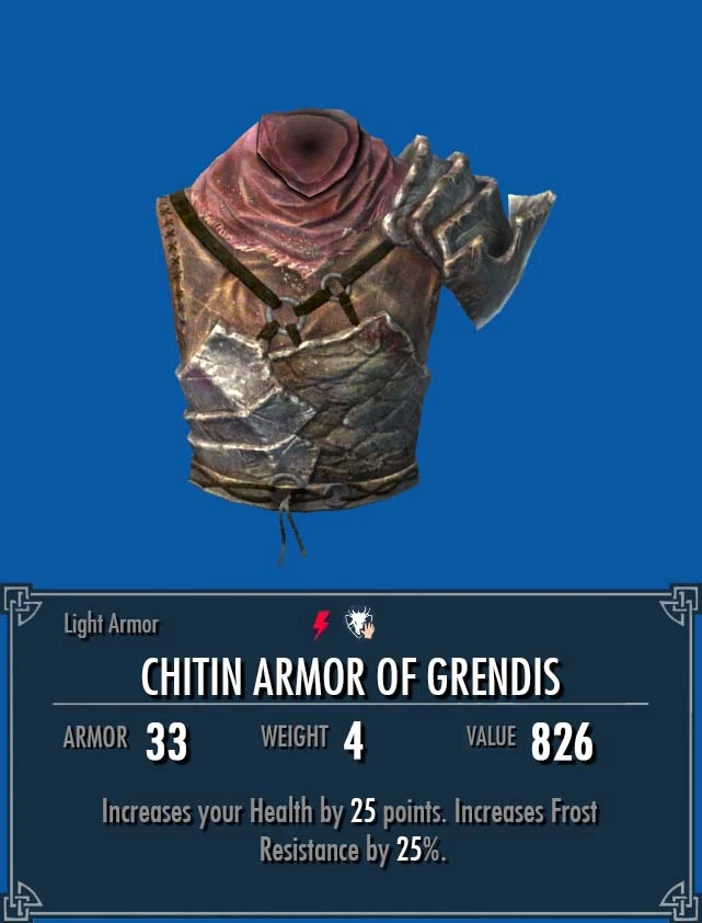 Chitin Armor of Grendis | Legacy of the Dragonborn | Fandom