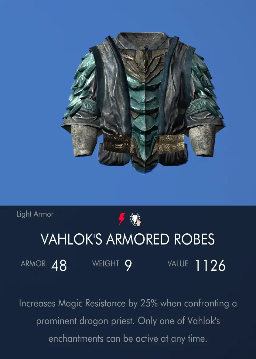 Vahlok's Armored Robes | Legacy of the Dragonborn | Fandom