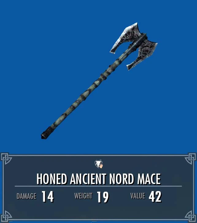 Honed Ancient Nord Mace (Heavy Armory) | Legacy of the Dragonborn | Fandom