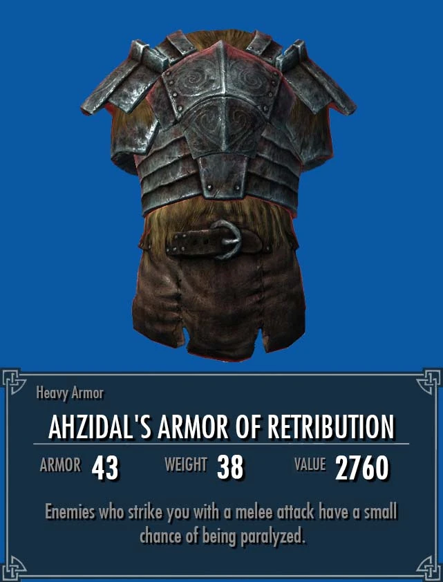 Ahzidal's Armor of Retribution | Legacy of the Dragonborn | Fandom
