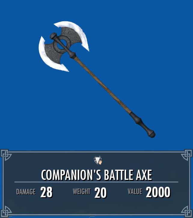 Companions Battle Axe Legacy Of The Dragonborn Fandom