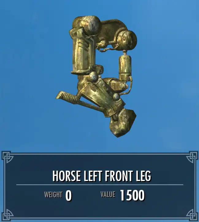 Dwarven Horse Front Left Leg | Legacy of the Dragonborn | Fandom