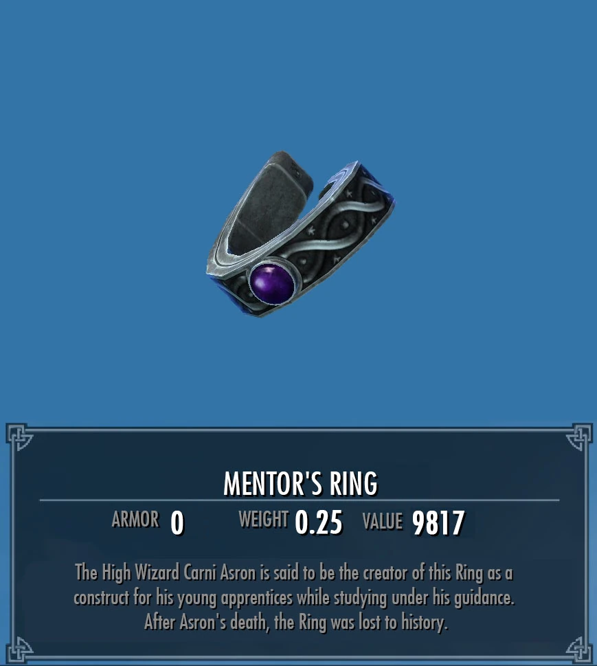Mentor's Ring (More Interesting Loot) | Legacy of the Dragonborn | Fandom