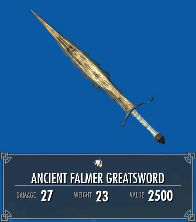 Ancient Falmer Greatsword | Legacy of the Dragonborn | Fandom