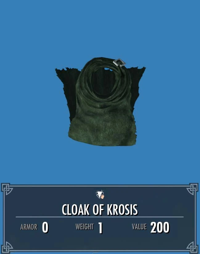 Cloak of Krosis | Legacy of the Dragonborn | Fandom
