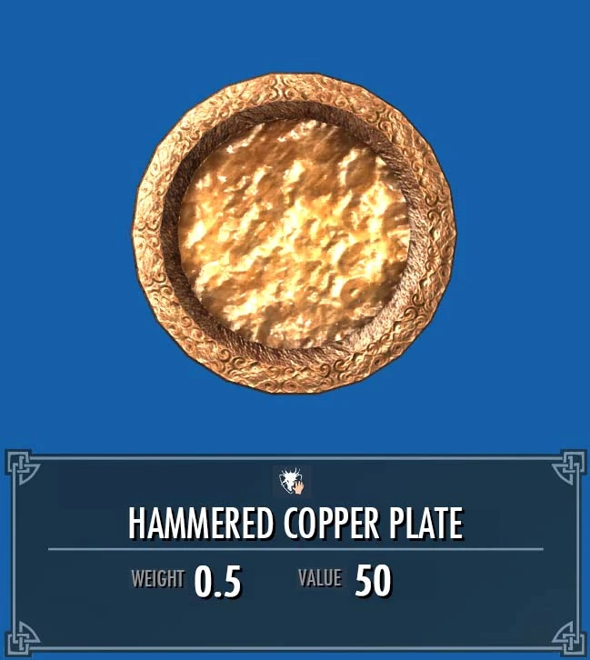 Hammered Copper Plate | Legacy of the Dragonborn | Fandom