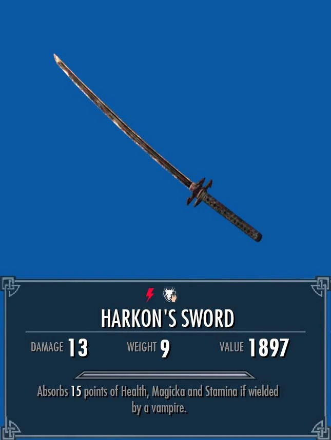 Harkon's Sword | Legacy of the Dragonborn | Fandom