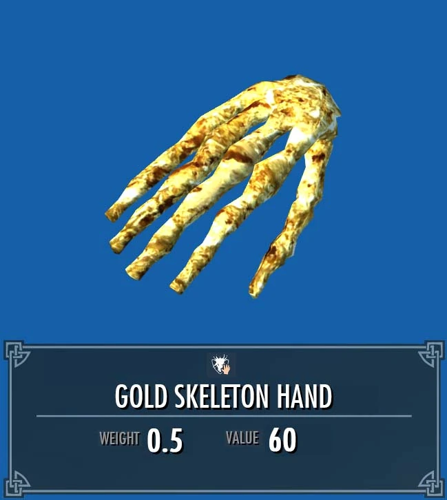 Gold Skeleton Hand | Legacy of the Dragonborn | Fandom