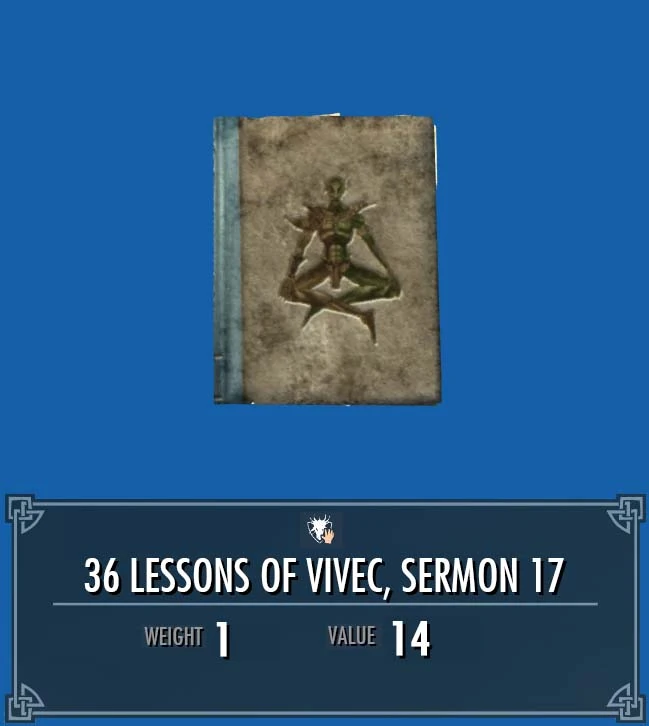 36 Lessons of Vivec, Sermon 17 | Legacy of the Dragonborn | Fandom