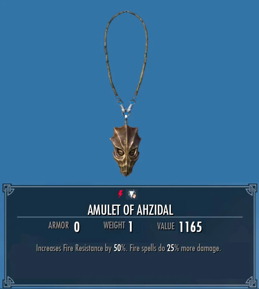 Amulet of Ahzidal | Legacy of the Dragonborn | Fandom