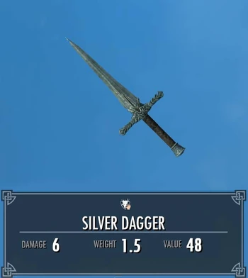 Silver Dagger | Legacy of the Dragonborn | Fandom