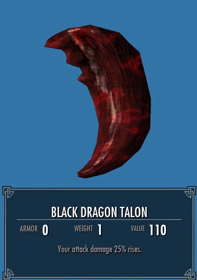 Black Dragon Talon | Legacy of the Dragonborn | Fandom