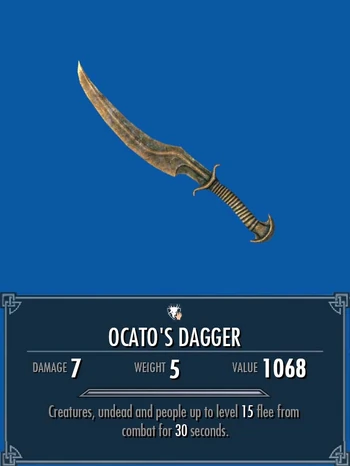 Ocato's Dagger | Legacy of the Dragonborn | Fandom