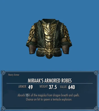 Miraak's Robes | Legacy of the Dragonborn | Fandom