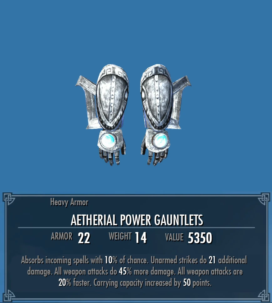 Aetherial Power Gauntlets | Legacy of the Dragonborn | Fandom