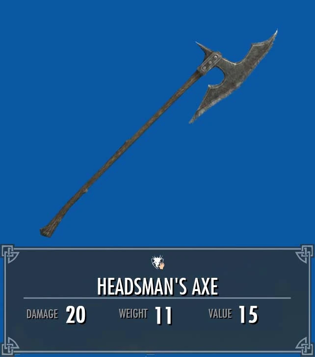 Headsman's Axe | Legacy of the Dragonborn | Fandom