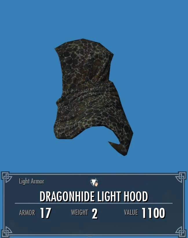 Dragonhide Light Hood | Legacy of the Dragonborn | Fandom