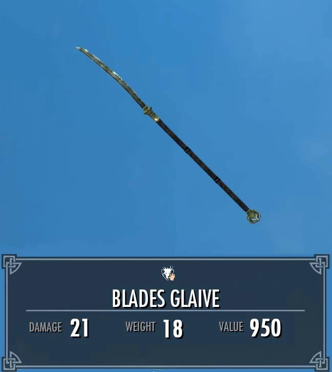 Blades Glaive | Legacy of the Dragonborn | Fandom