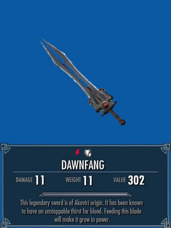 Dawnfang/Duskfang | Legacy of the Dragonborn | Fandom