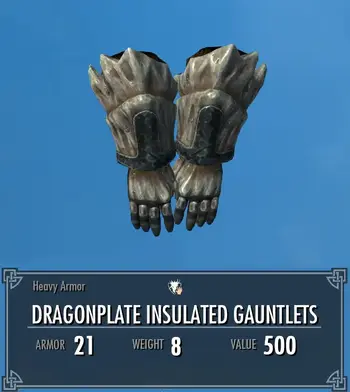Dragonplate Insulated Gauntlets | Legacy of the Dragonborn | Fandom