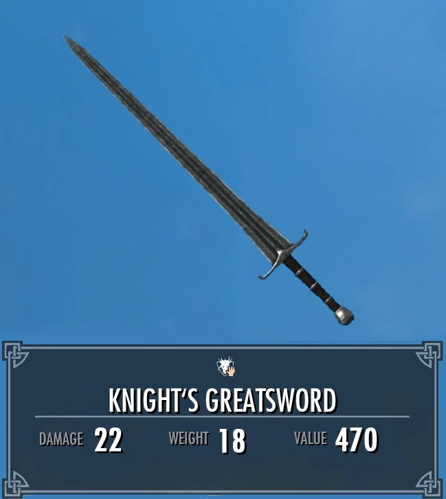 Knight's Greatsword | Legacy of the Dragonborn | Fandom