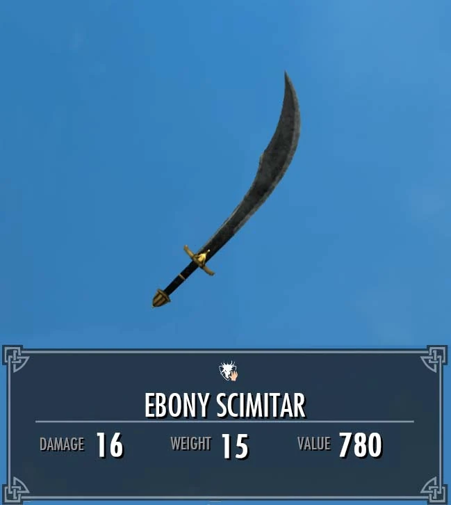 Ebony Scimitar | Legacy of the Dragonborn | Fandom