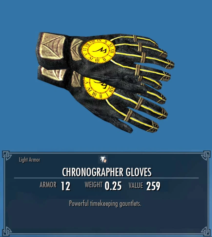Chronographer Gloves | Legacy of the Dragonborn | Fandom