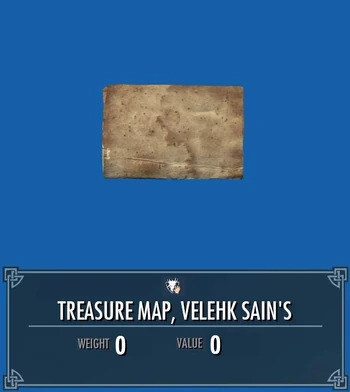 Treasure Map, Velehk Sain's | Legacy of the Dragonborn | Fandom