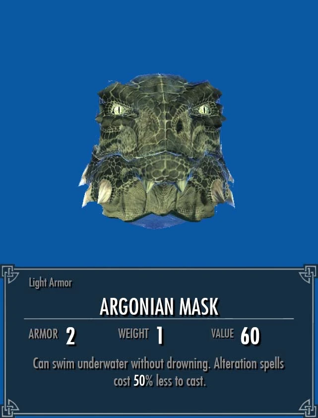 Argonian Mask | Legacy of the Dragonborn | Fandom