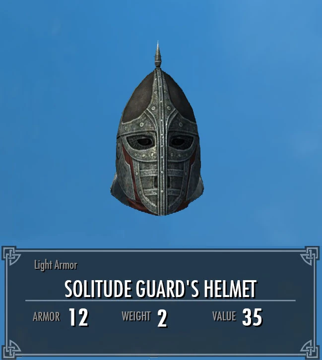 Solitude Guard's Helmet | Legacy of the Dragonborn | Fandom