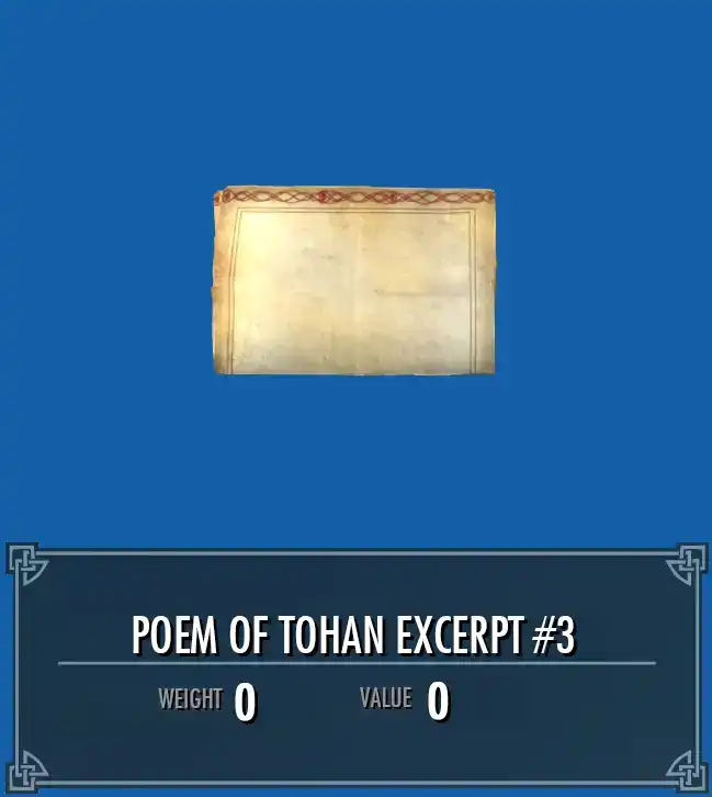 Poem of Tohan Excerpt 3 | Legacy of the Dragonborn | Fandom
