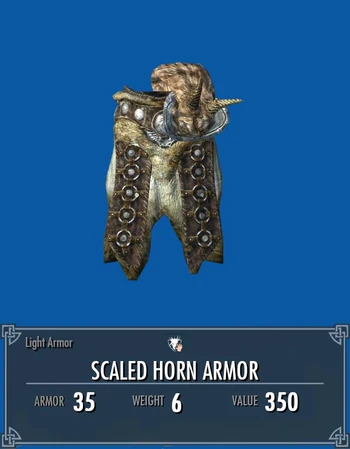 Scaled Horn Armor | Legacy of the Dragonborn | Fandom