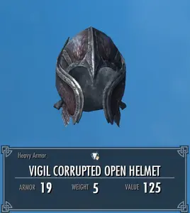 Vigil Corrupted Open Helmet | Legacy of the Dragonborn | Fandom