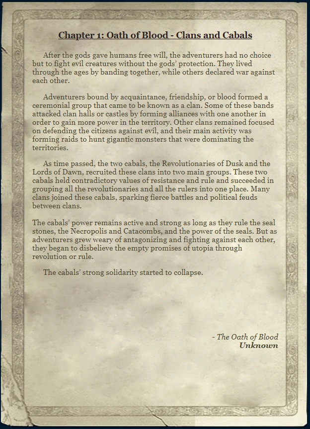 C5 - Oath of Blood - Clans and Cabals | Legacy.lineage2 Wiki | Fandom