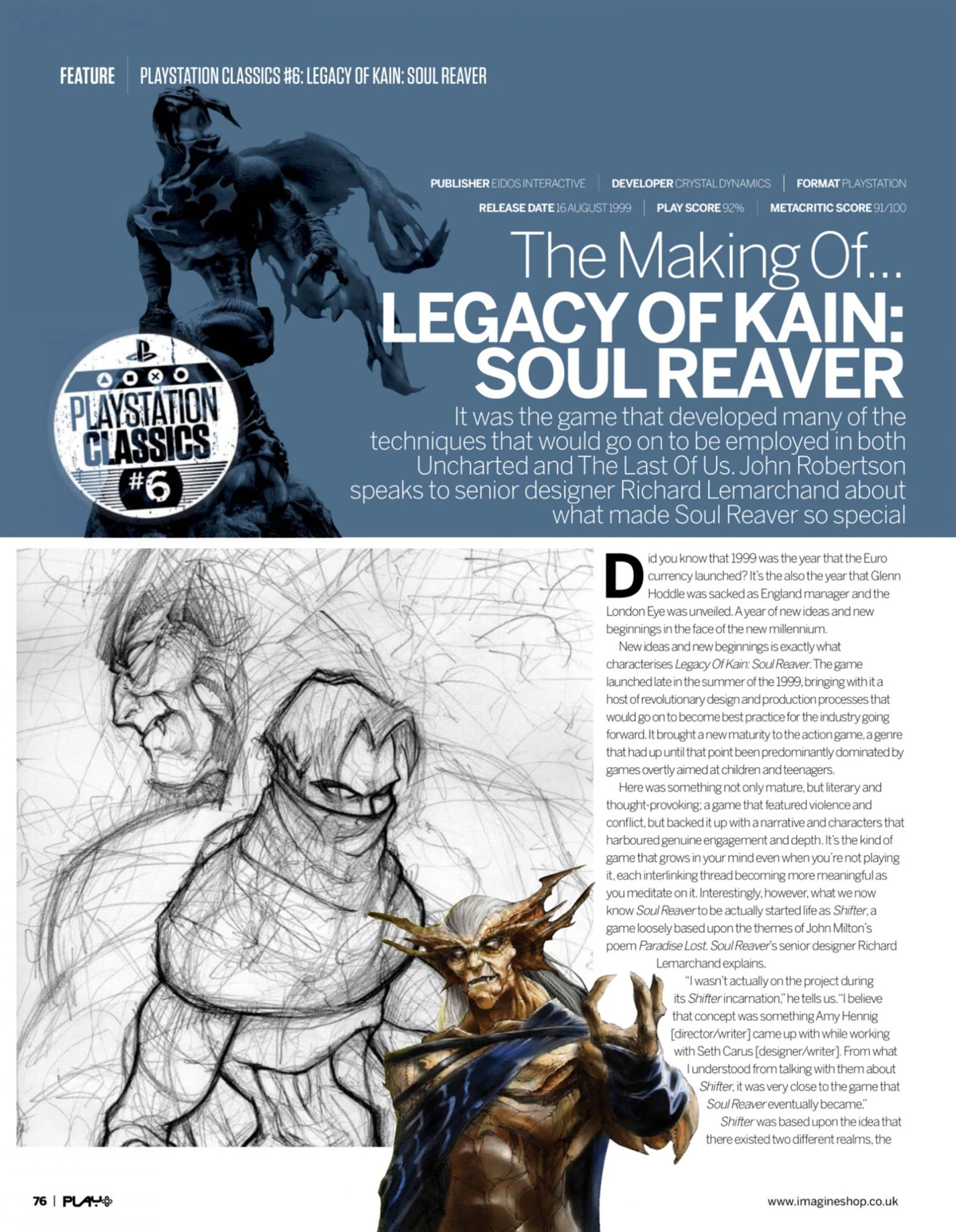The Making Of... Legacy of Kain: Soul Reaver (Play UK) | Legacy of Kain ...