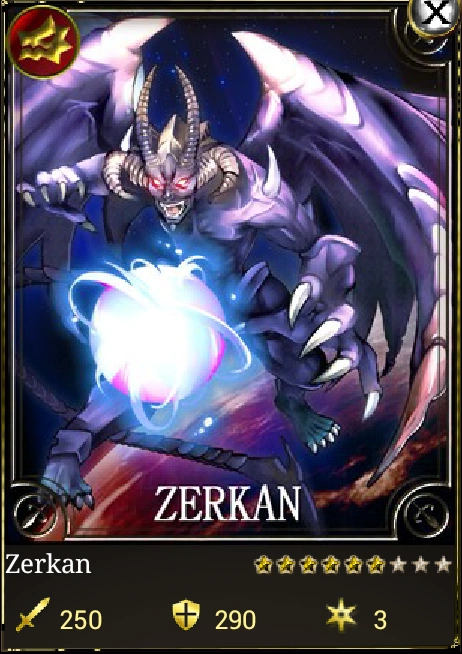 Zerkan | Legend Cards Wiki | Fandom