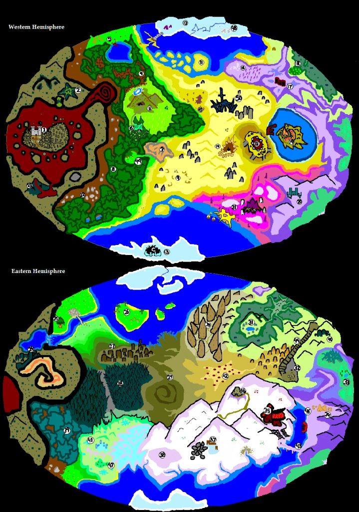 World Map | Legend of the Inner Earth Wiki | Fandom