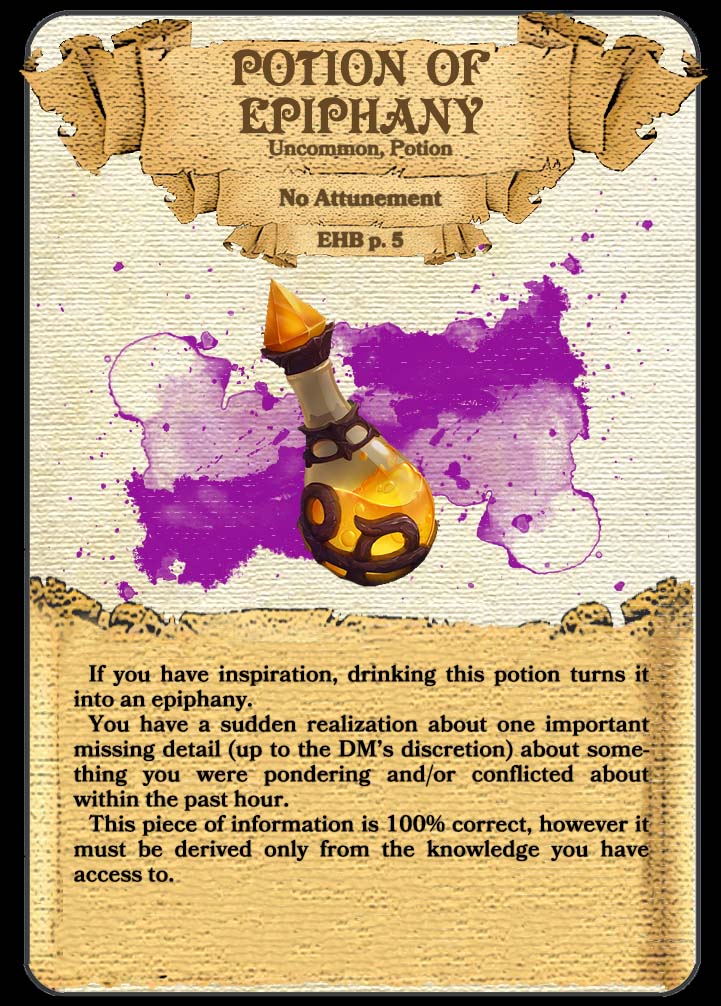 Potion Of Epiphany Legend Of The Leaves Wiki Fandom